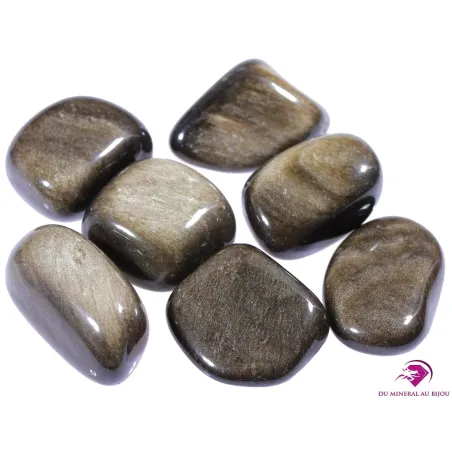 Pierre roulée en Obsidienne dorée - Vente de minéraux en ligne