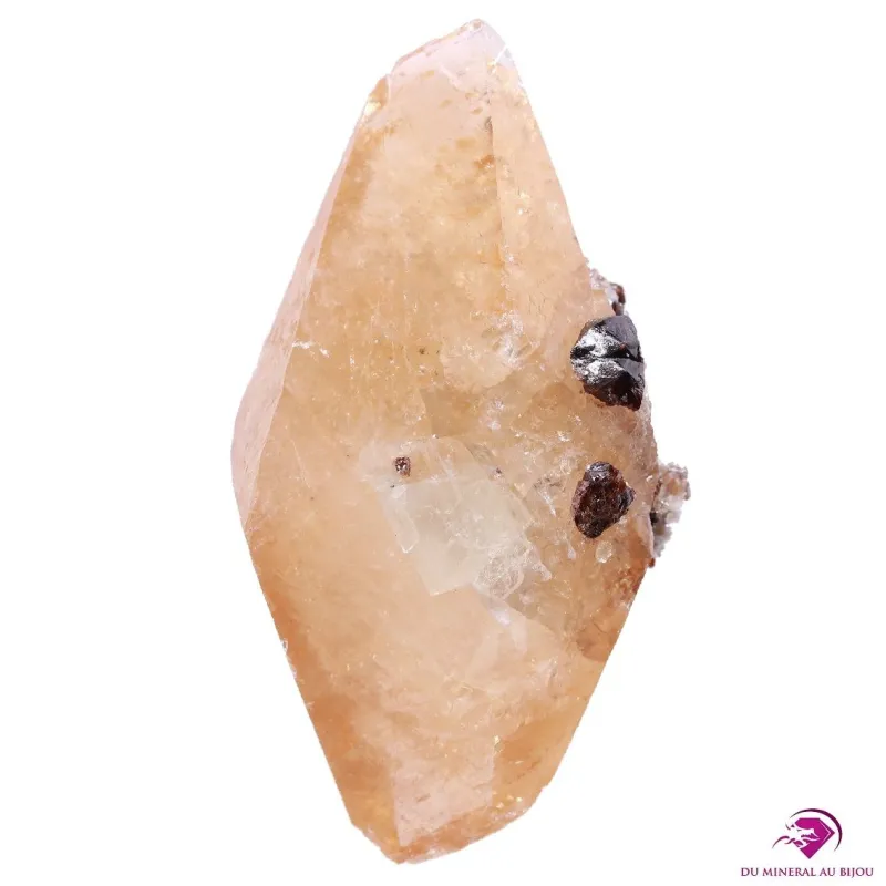 Cristal de Calcite orange du Tennessee, USA | Du Minéral au Bijou