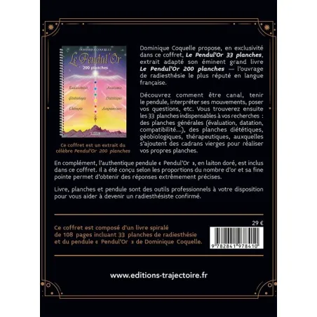 Le Pendul'or - Le livre avec 33 planches & le pendule original