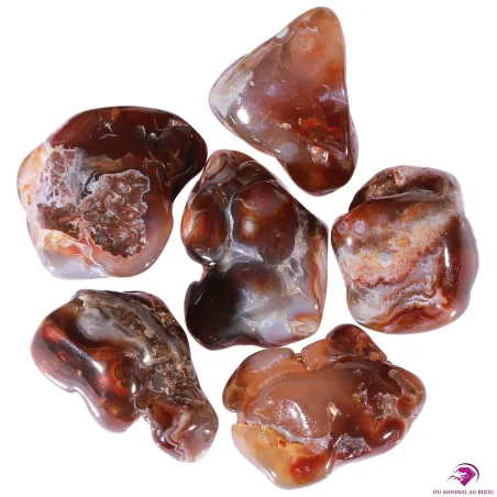 Pierre roulée en Agate de Feu - Pierres naturelles & Lithothérapie